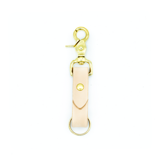 Swivel Snap Leather Keychain - Glad & Young Studio