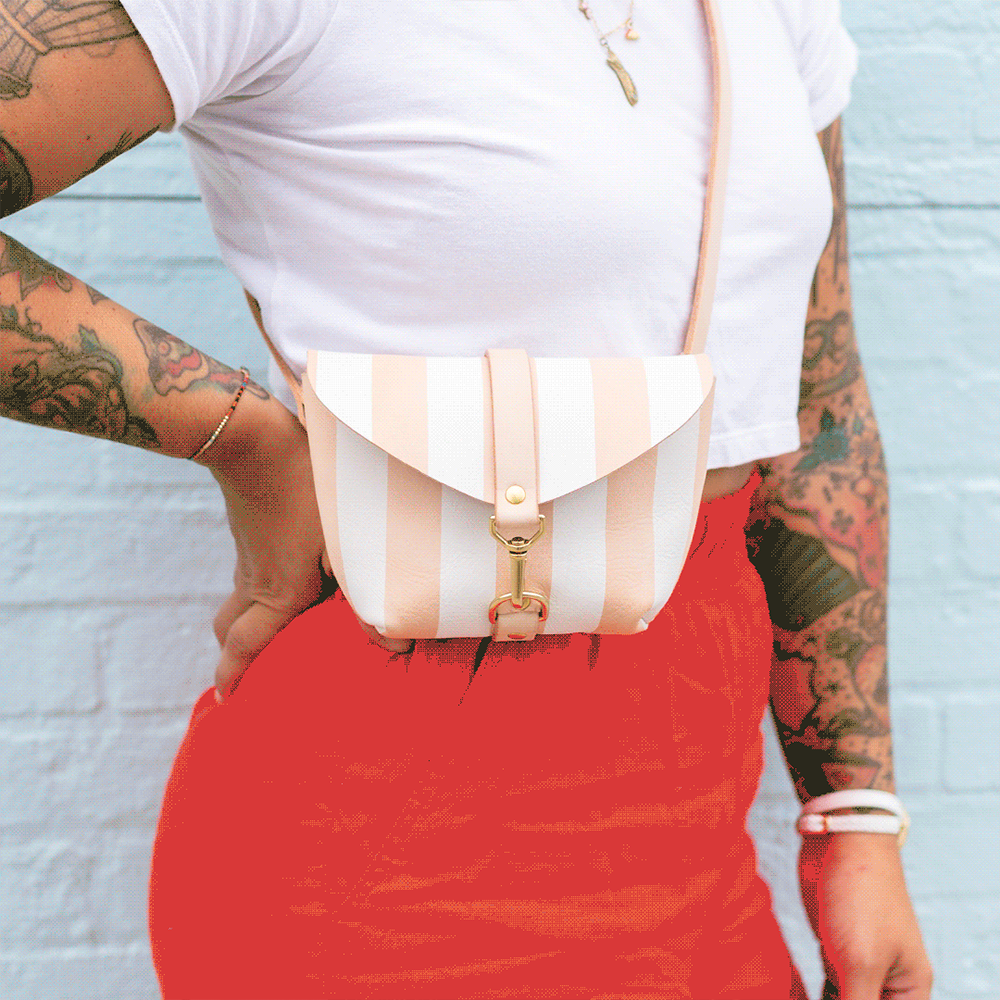 Modern Leather Fanny Pack - Glad & Young Studio